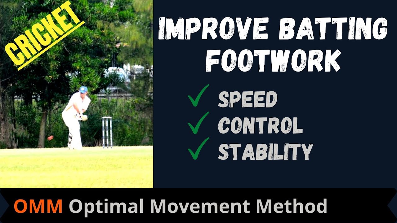 How to Improve Batting Footwork | Speed, Stability, Control | Cricket ...