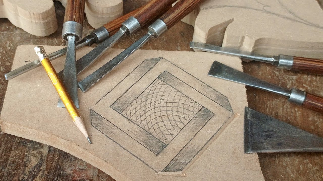 Simple 3d carving of wooden carved - YouTube