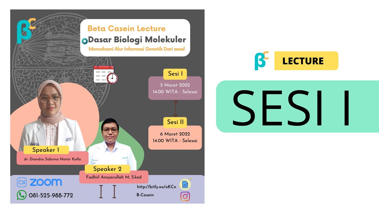 SESI I || BIOKIMIA Struktur DNA, Gen, Genom, dan Replikasi - YouTube