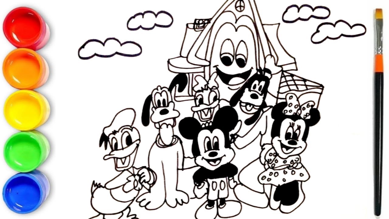 Mickey Mouse and His Friends Drawing | Mickey Mouse Funhouse |Mickey ...