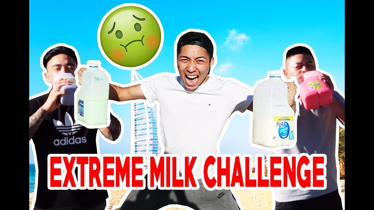 EPIC MILK CHALLENGE!! (THIS ONES FOR YOU GUYS!!) - YouTube