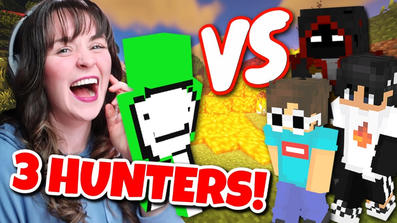 Reaction to Dream VS 3 HUNTERS!! | Dream Reaction Series - YouTube
