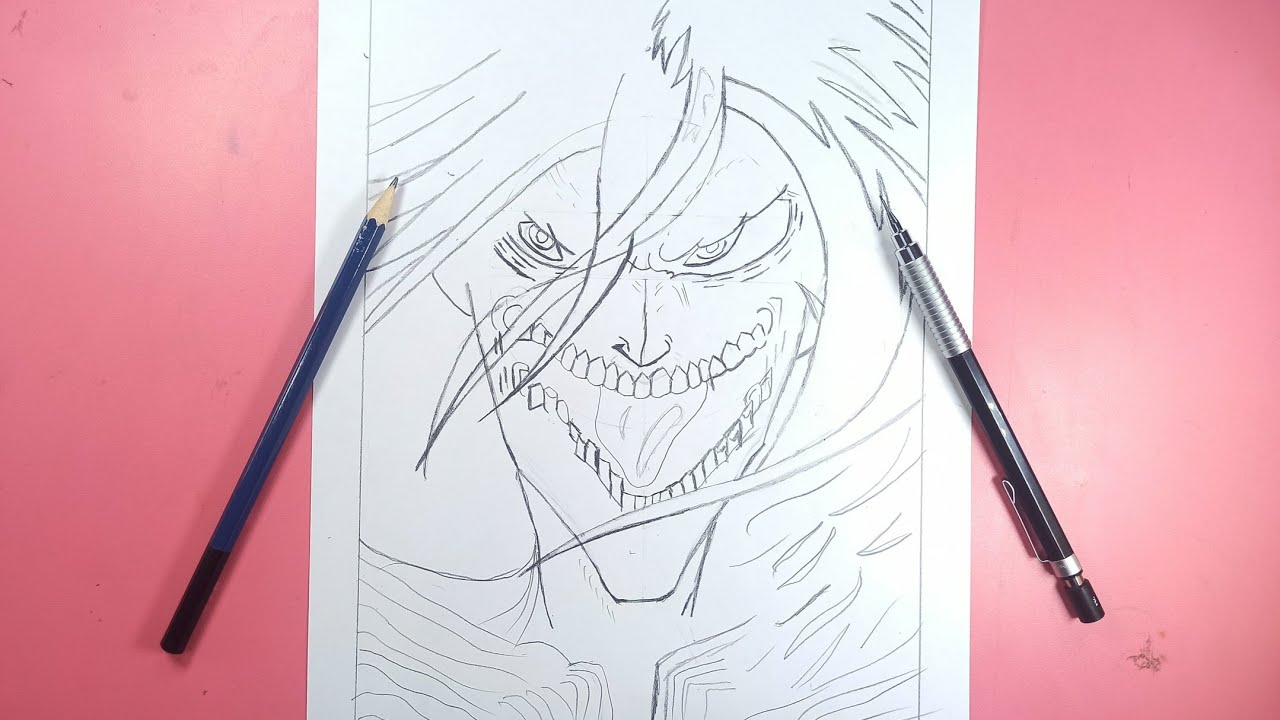 how to draw Eren Yeager (titan form) - YouTube