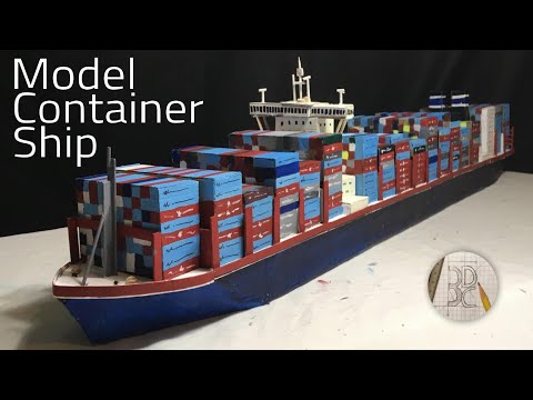 How to Make a Model Container Ship out of Cardboard