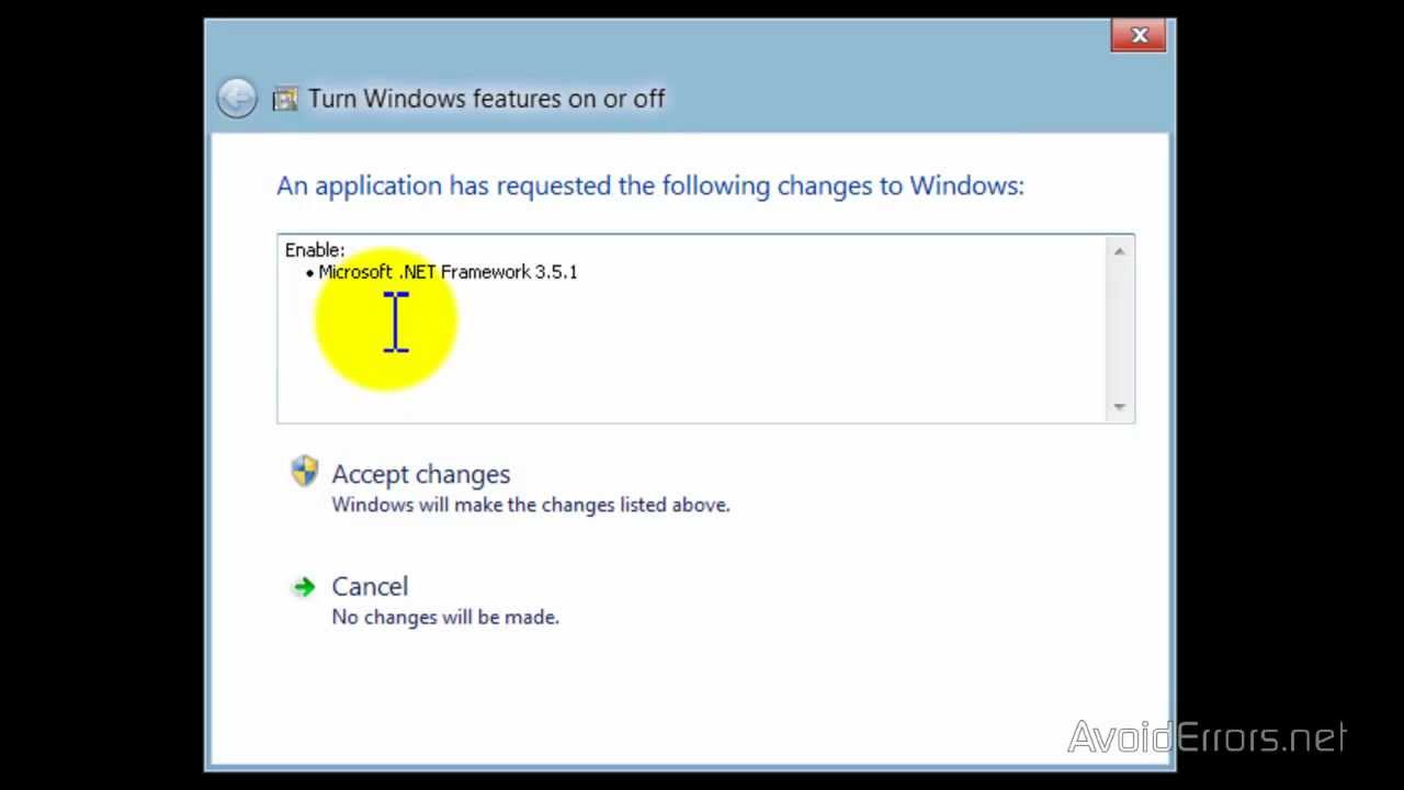 Enable .NET Framework 3.5.1 on Windows 8 Developer Preview - YouTube