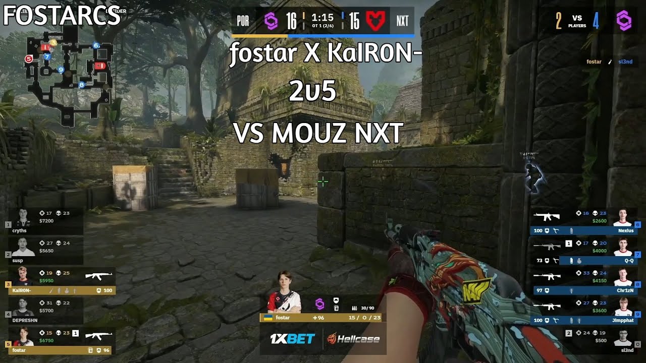 FOSTARxKAIRON 2V5 VS MOUZ NXT | fostarcs - YouTube