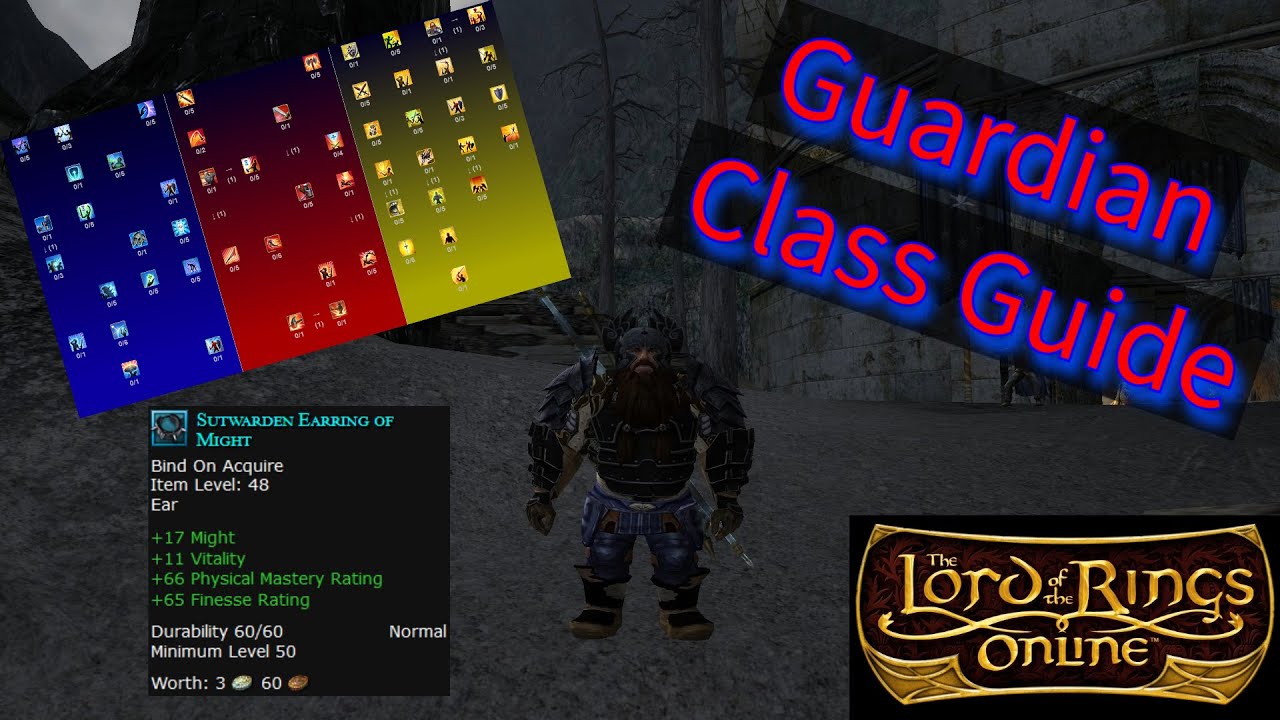 Guardian Guide. Red and Blue. Angmar Server Level 50. LOTRO 2024 - YouTube