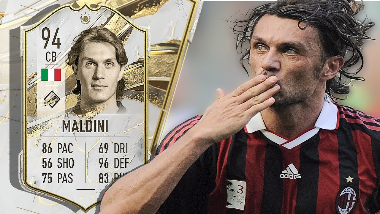 94 PRIME ICON MALDINI PLAYER REVIEW FIFA 23 - YouTube