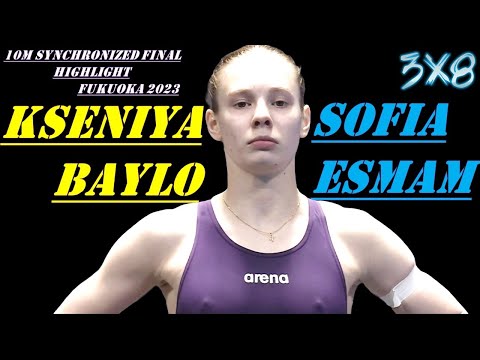 Women's Diving | Kseniya Baylo | Sofia Esman | 10M Synchronized Final Highlight | FUKUOKA 2023