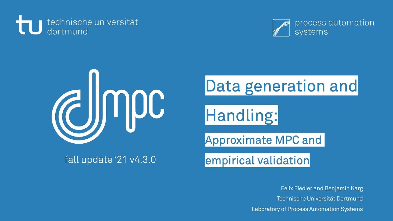 do-mpc: data generation and handling in v4.3.0+ - YouTube