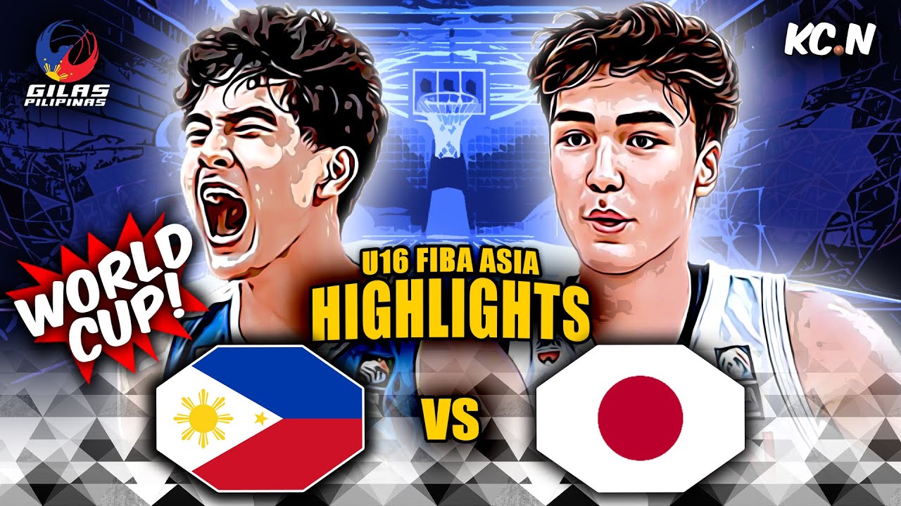WORLD CUP BOUND! | Gilas U16 vs Japan Highlights | FIBA U16 Asian ...