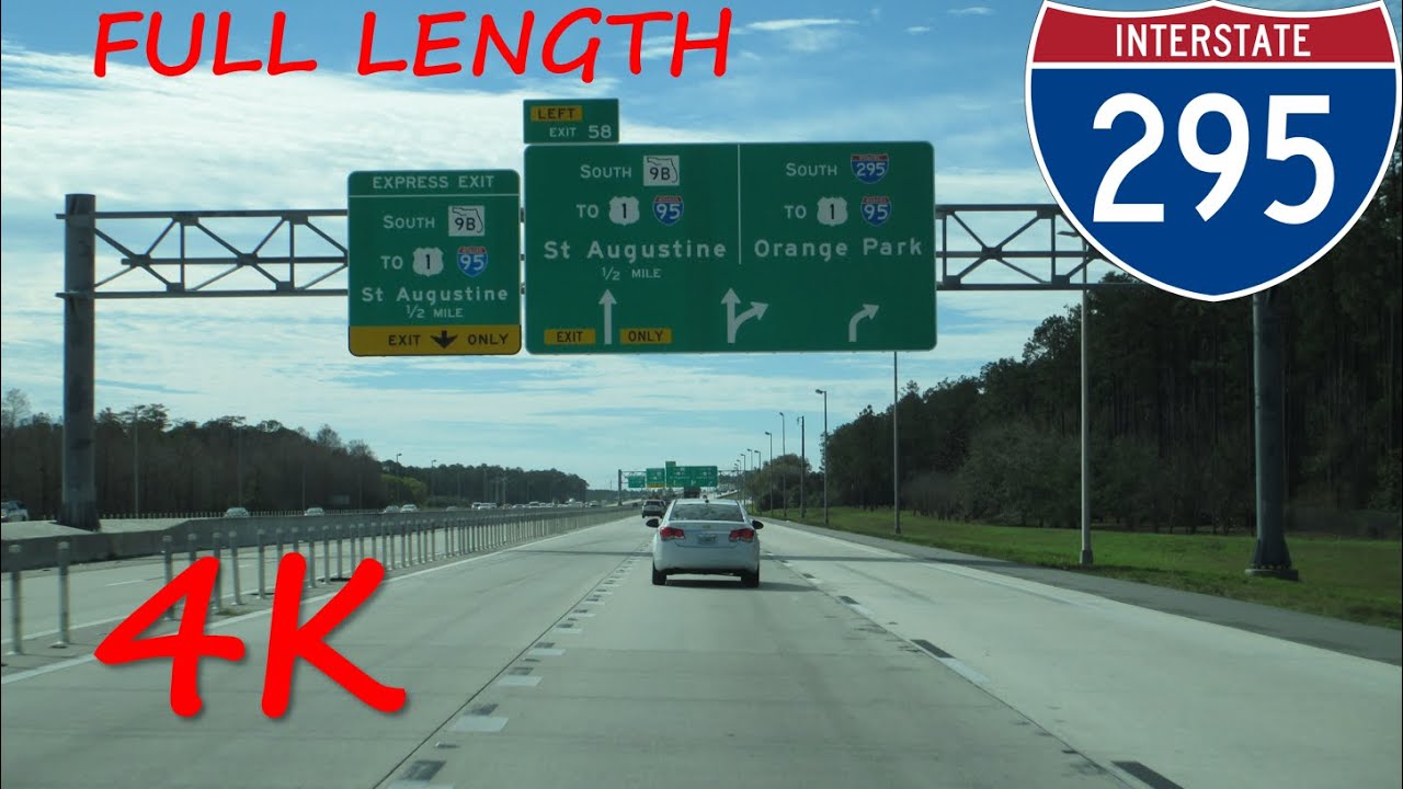 ⁴ᴷ Jacksonville Beltway (Interstate 295) inner loop [4K VIDEO] - YouTube