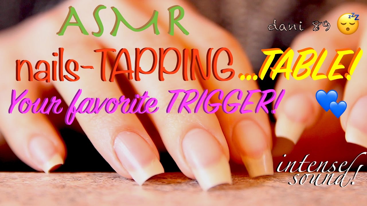 intense ASMR 🎧 ONLY TAPPING TABLE! ↬ with my new square shape natural ...