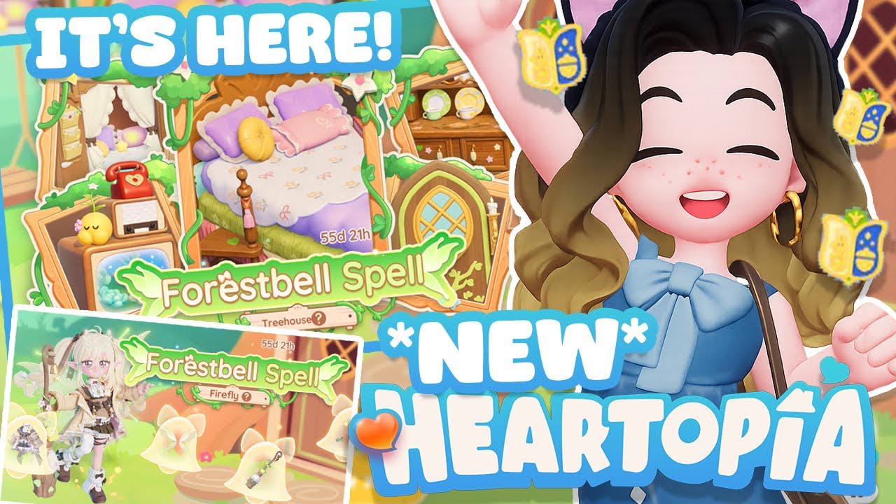 IT’S HERE! 🌳 Forestbell Spell TREEHOUSE Update in HEARTOPIA | ALL Items ...
