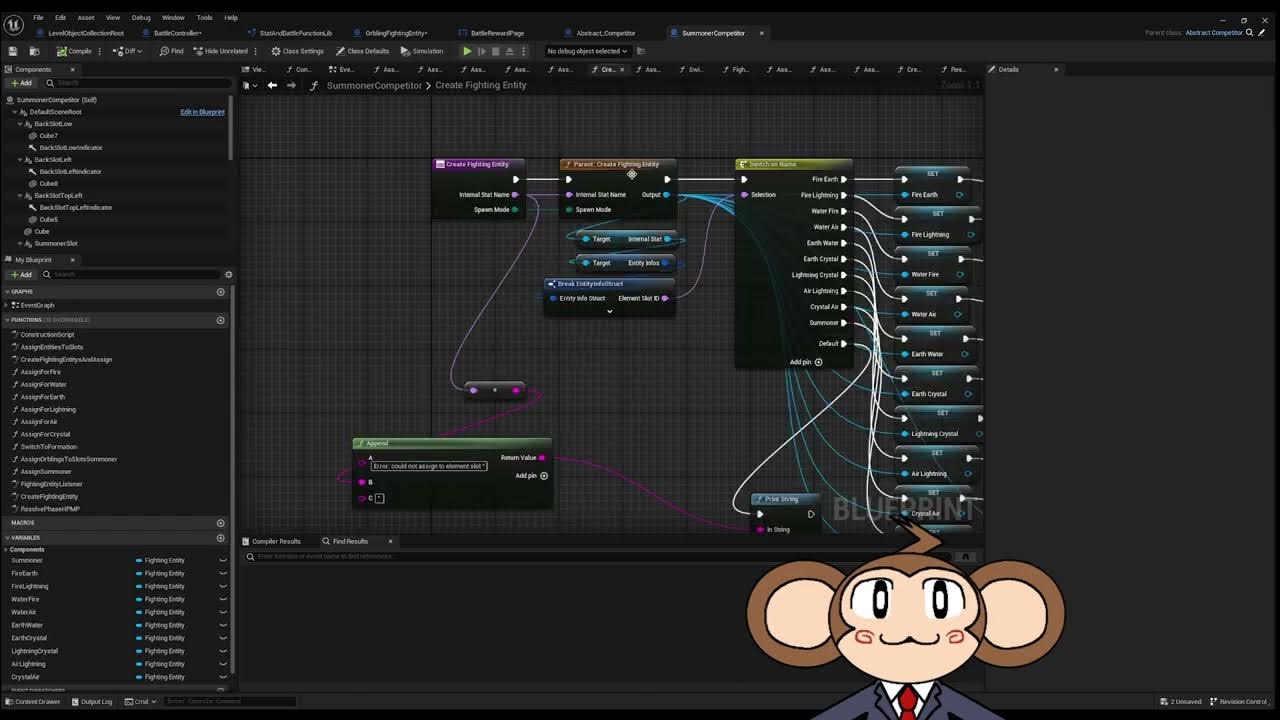 Day 285 building a game in Unreal. Orbling deactivation after KO. Orbling obtaining system ...