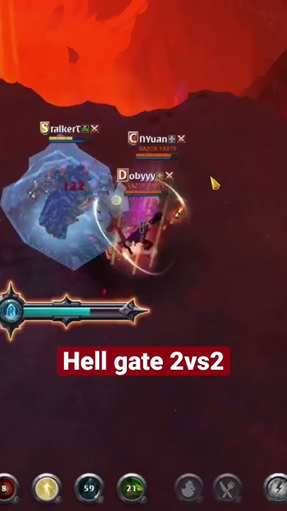 ALBION ONLINE OPEN WORLD | HELLGATE 2vs2 | CHEAP BUILD Short - YouTube