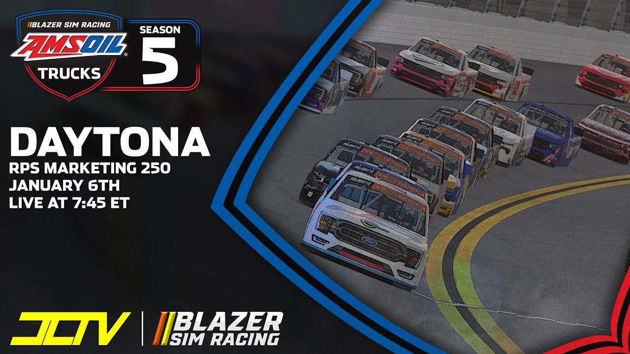 iRacing // BSR AMSOIL Truck Series RPS Marketing 200 at Daytona - YouTube