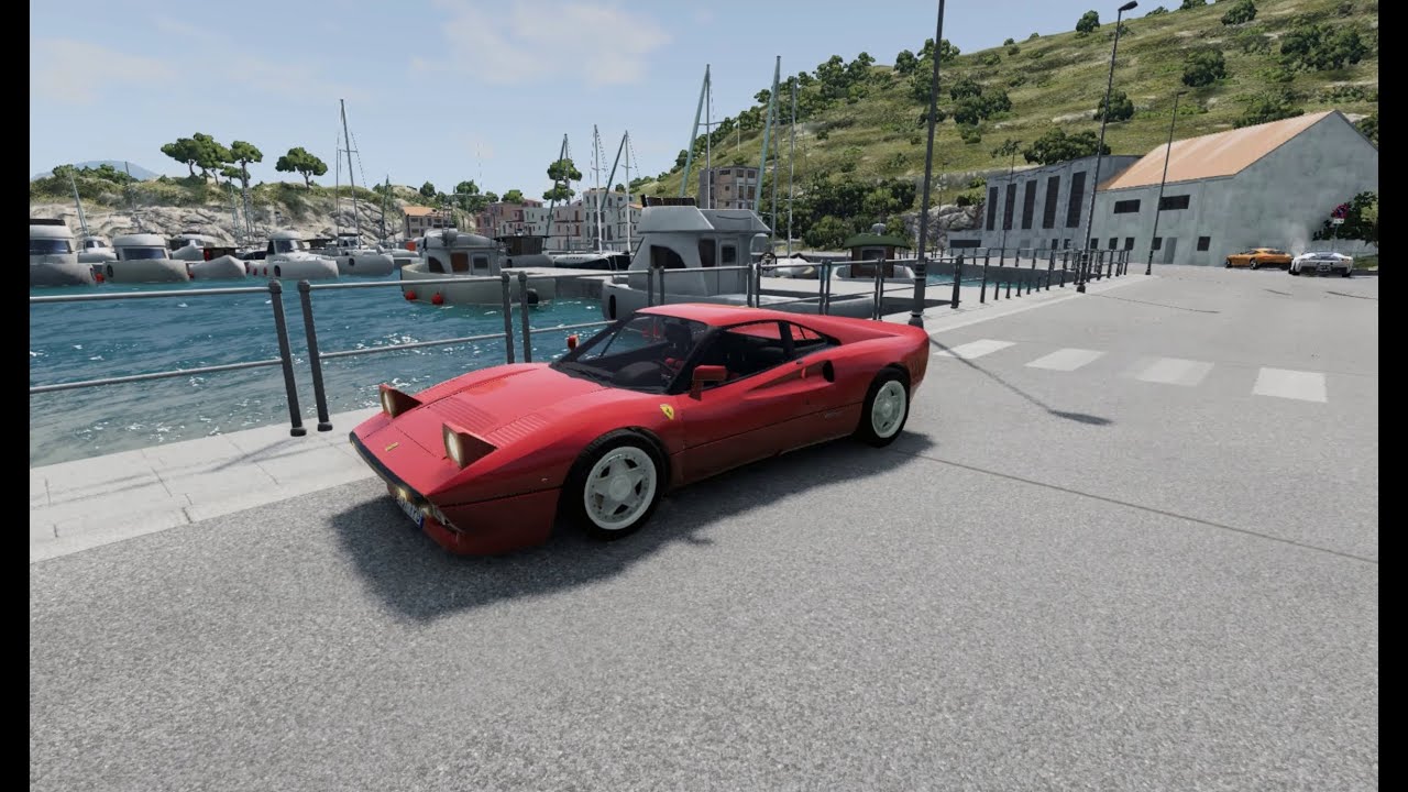 🚗 BeamNG -- на Ferrari 288 GTO 1984 года быстро объезжаю весь ...
