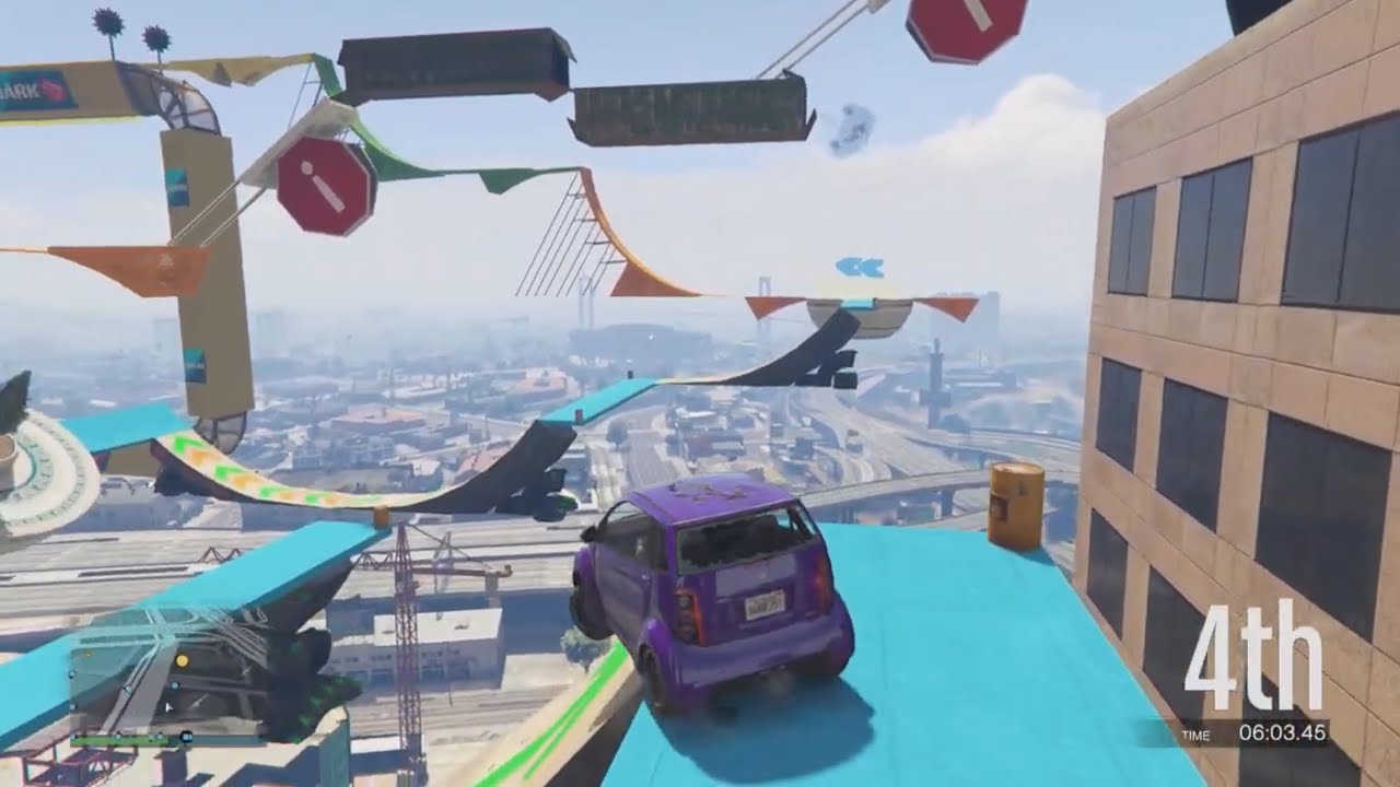 🔥 NEW GTA 5 Race 🏎️ 99.9999% POSSIBLE PARKOUR ML8 [MUST-WATCH Stunts! 😱 ...