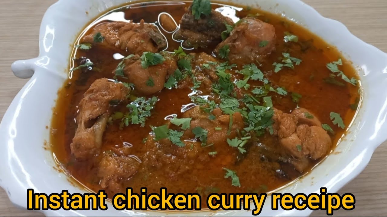 How to make instant and easy chicken curry | lunch receipe | #cooking# ...