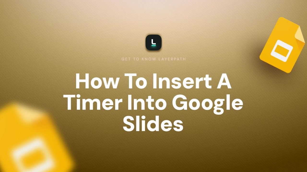 How To Insert A Timer Into Google Slides | Countdown Timer Tutorial ...