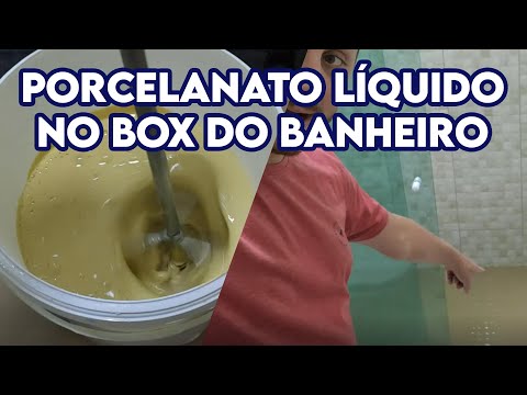 Porcelanato Líquido no Box do Banheiro Para Conter Umidade | Por Hazzin