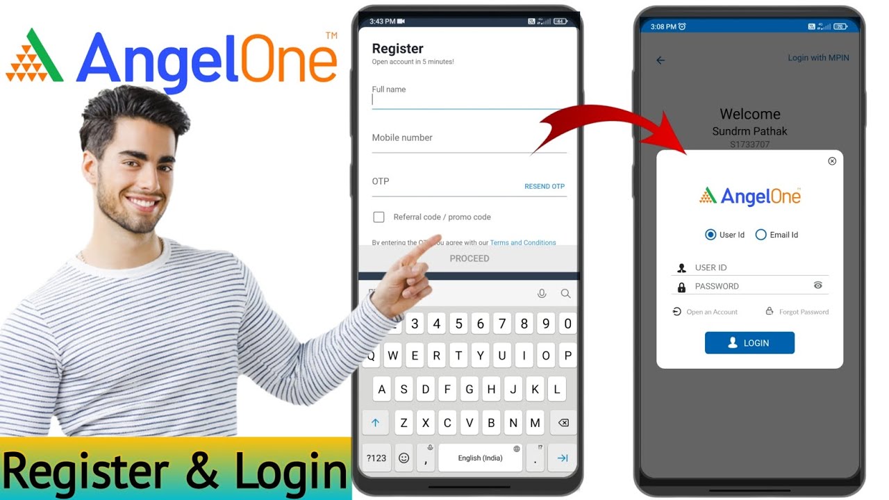 Angel Broking angel one register and login kaise karen | Angel one ...