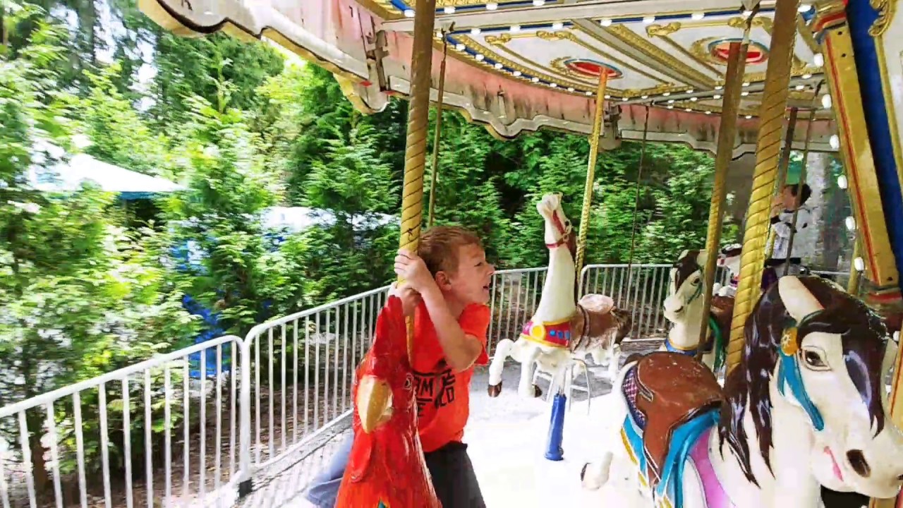 Carousel ride at the zoo - YouTube