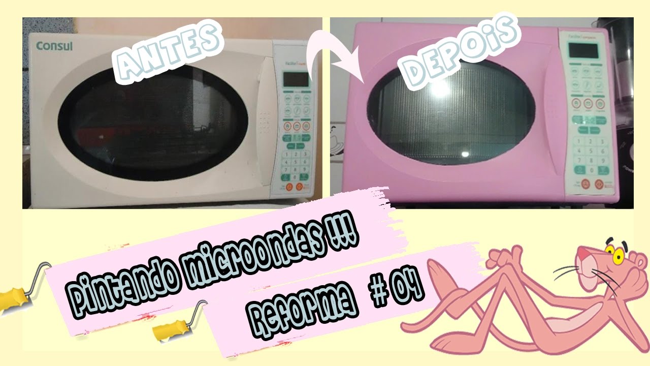 DIY: Pintando microondas de rosa, gastando muito pouco!!! Diario da ...
