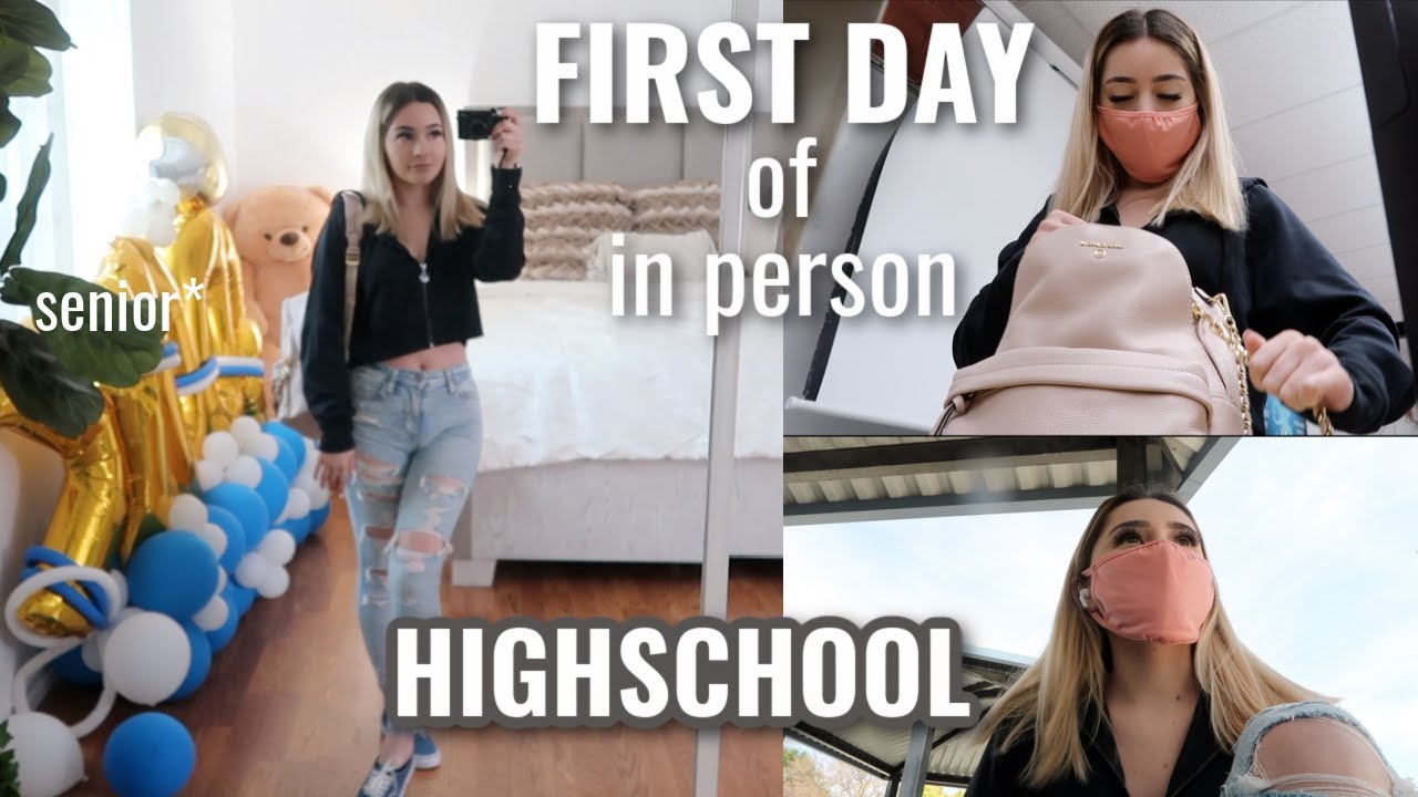 First day of IN PERSON high school | SENIOR YEAR - YouTube