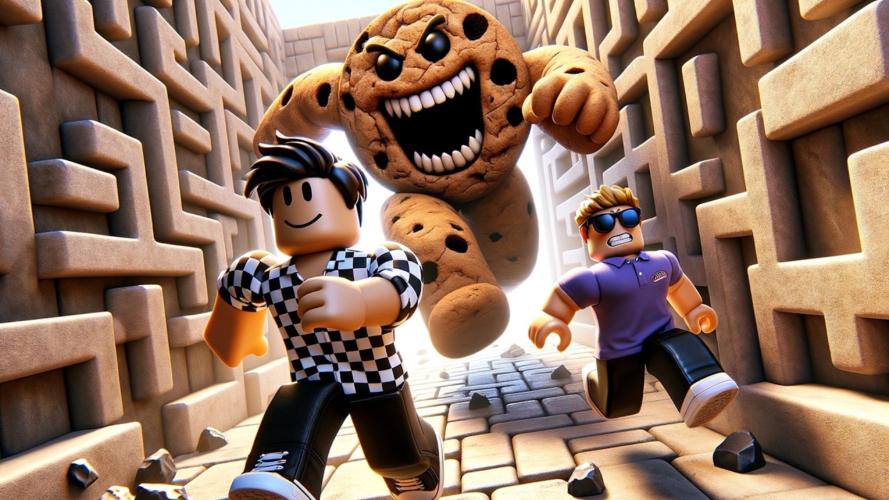 👹🍪BLOQUÉS DANS LE LABYRINTHE DU COOKIE TUEUR ! (roblox cookie escape ...