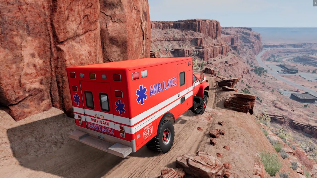 Fire & Rescue Ambulance Off Roding Beamng Drive G29 Gameplay 🔥 - YouTube