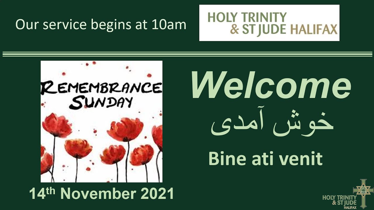 Holy Communion 14th November 2021 - YouTube