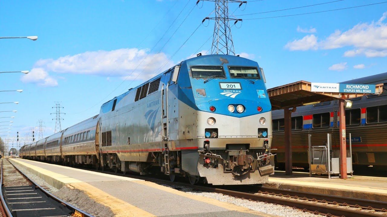 Amtrak 89 at Richmond, Va. April 3rd 2022 - YouTube
