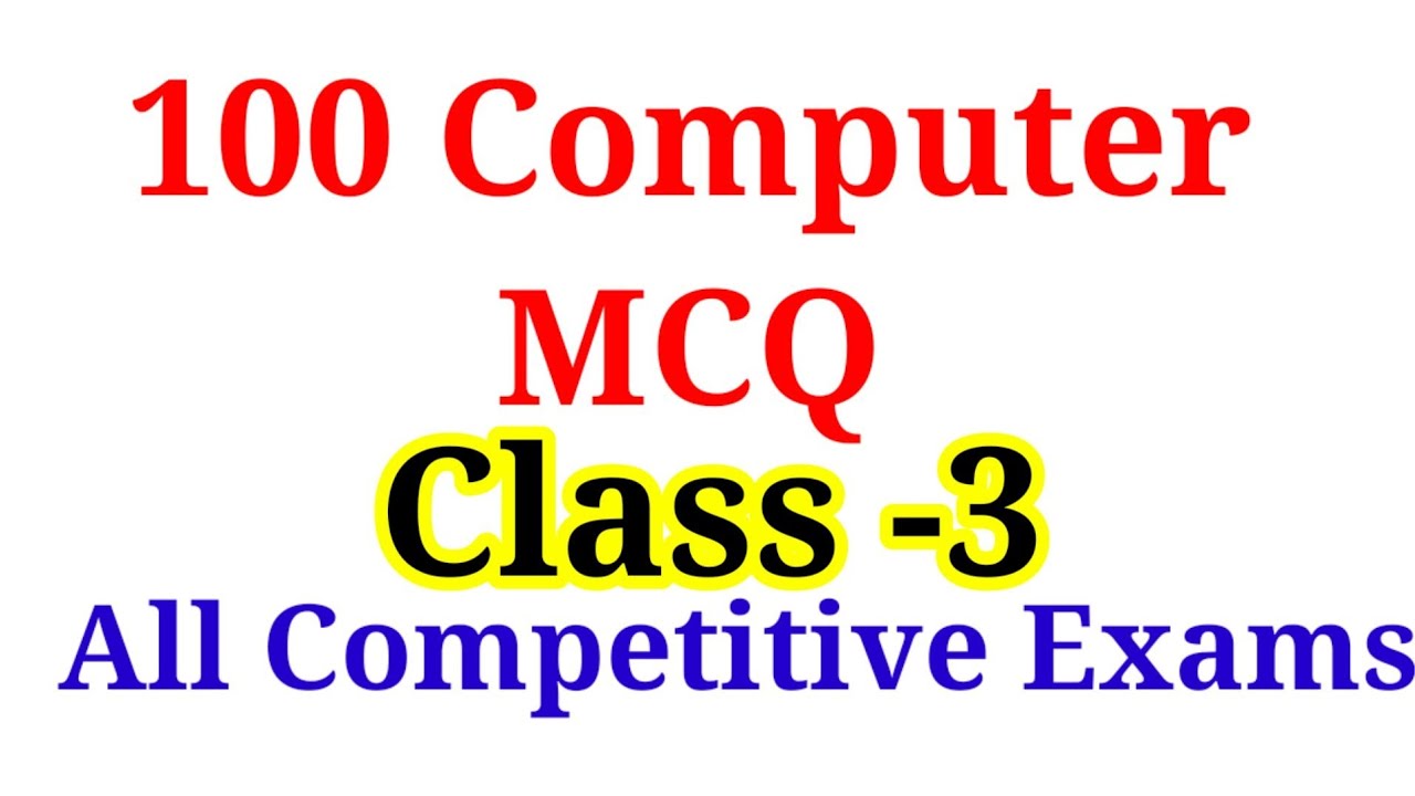 100 Important Computer MCQ l Computer GK l Computer GK questions and ...