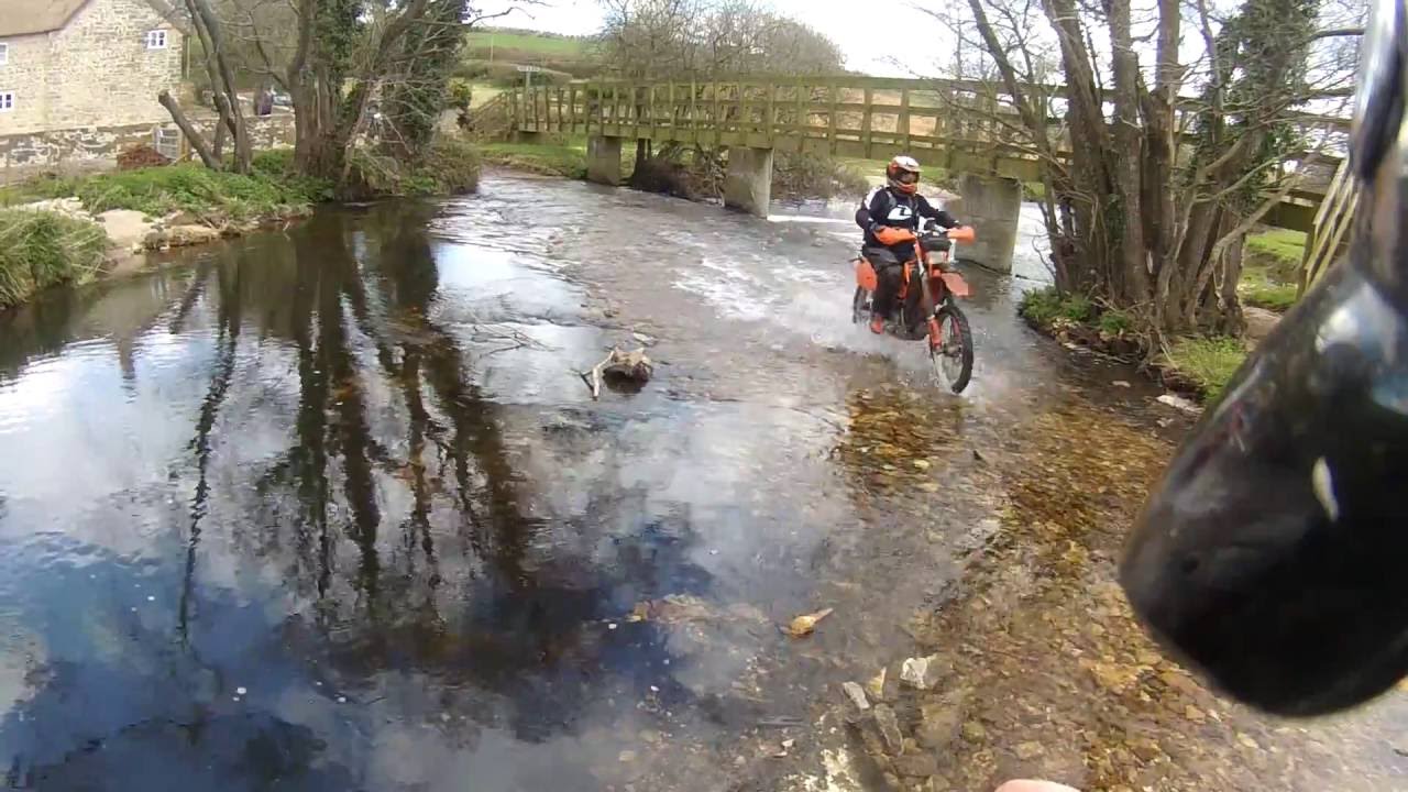 Fording the River Yarty near Axminster in Devon - YouTube