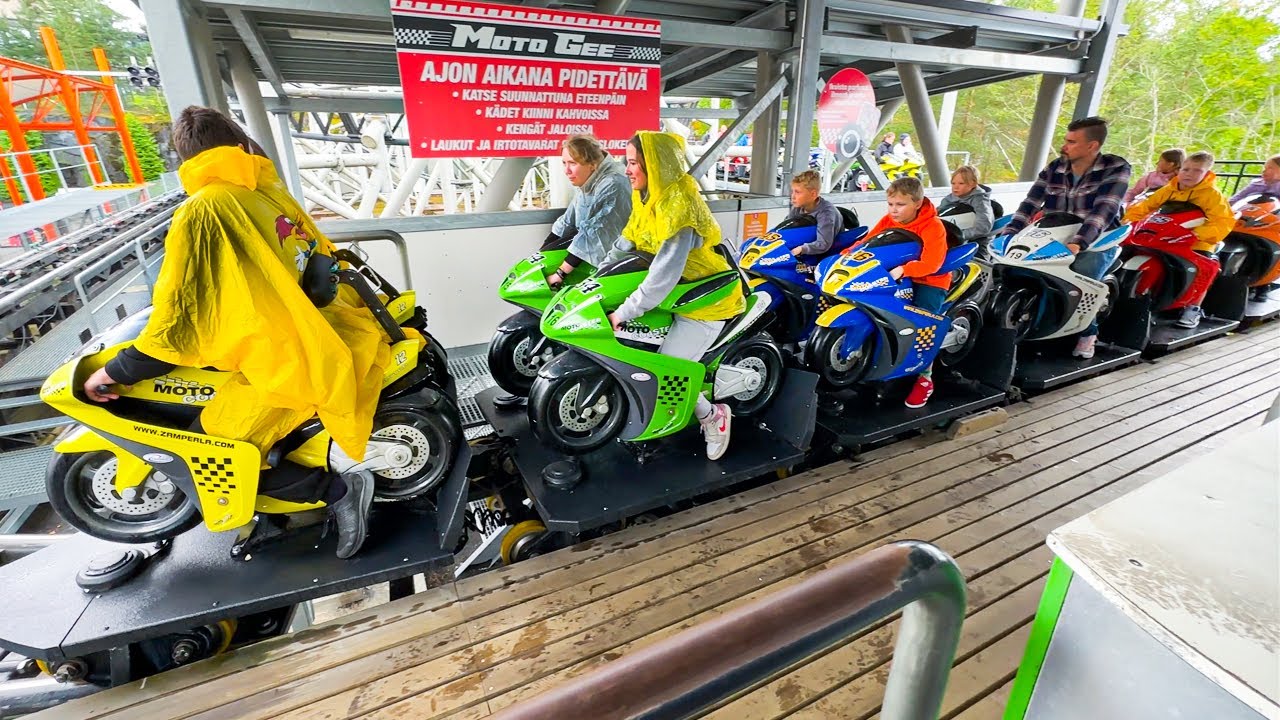 MOTOGEE Motorbike Coaster - Sarkanniemi Amusement Park - YouTube