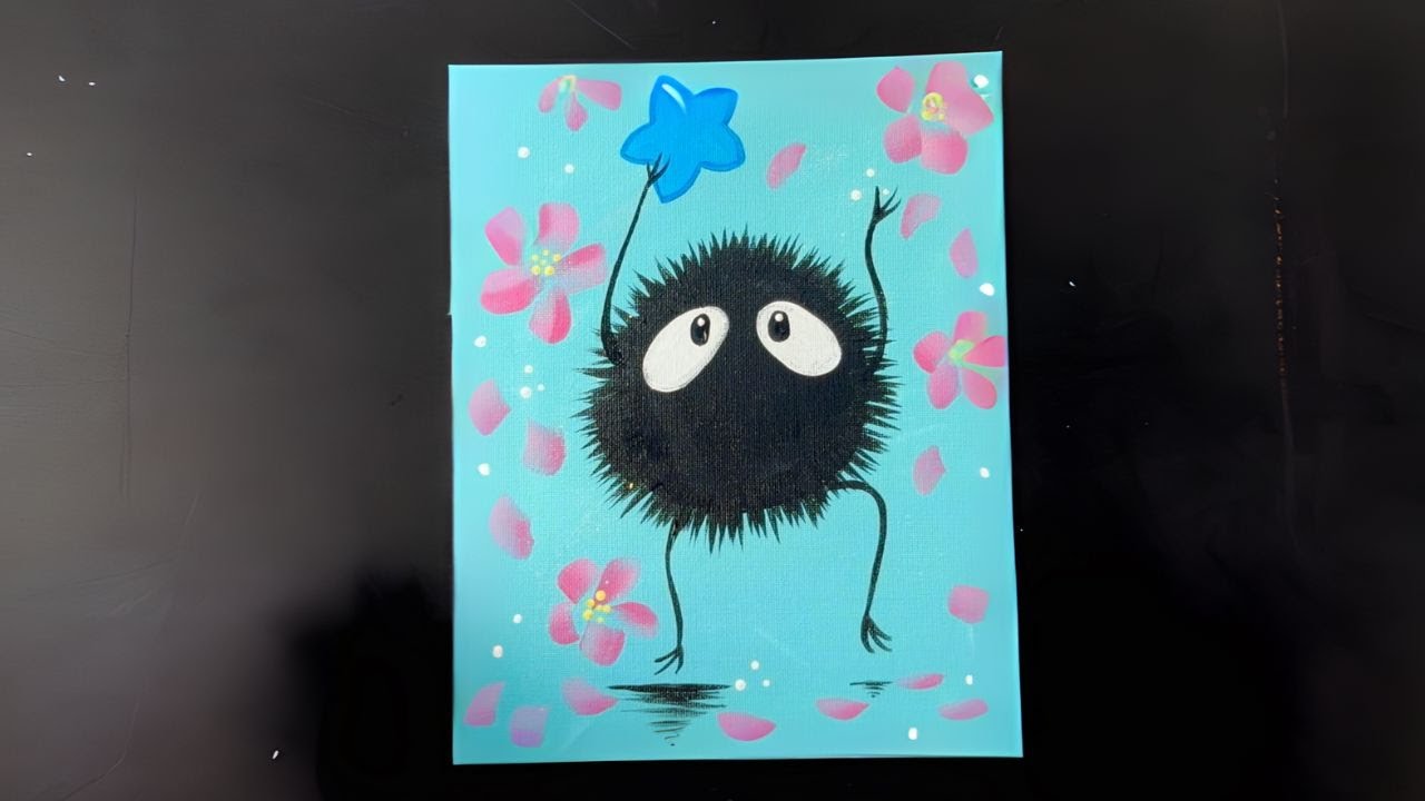 How to Paint a Soot Sprite from Studio Ghibli: Step-by-Step Tutorial ...