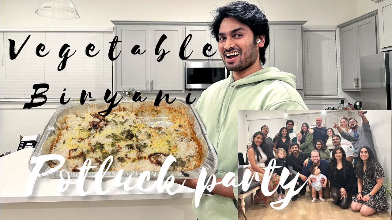 తెలుగు Vegetable Biryani in American style (oven) on a potluck |Indian ...