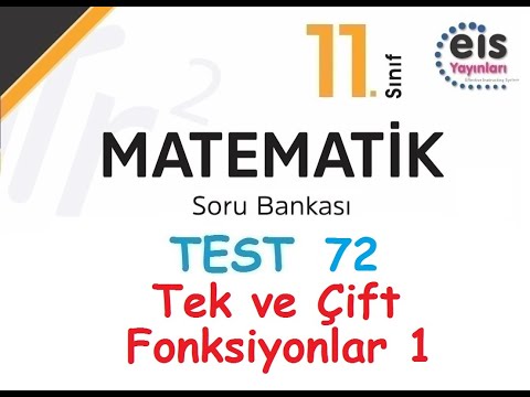 Eis Yayınları 11.Sınıf Matematik Soru Bankası Test 72