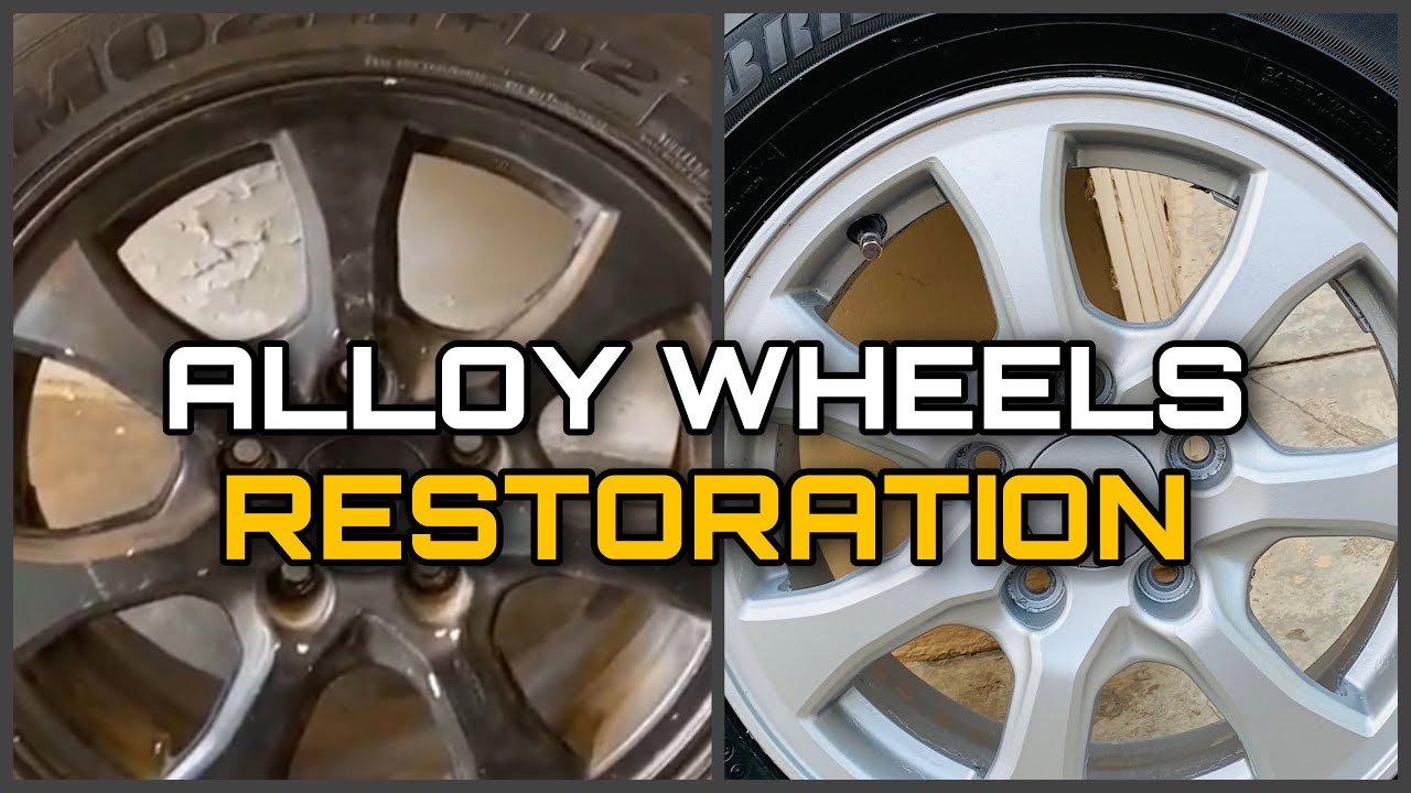 DIY How to paint Rims using electric spray gun (PART 2) - YouTube