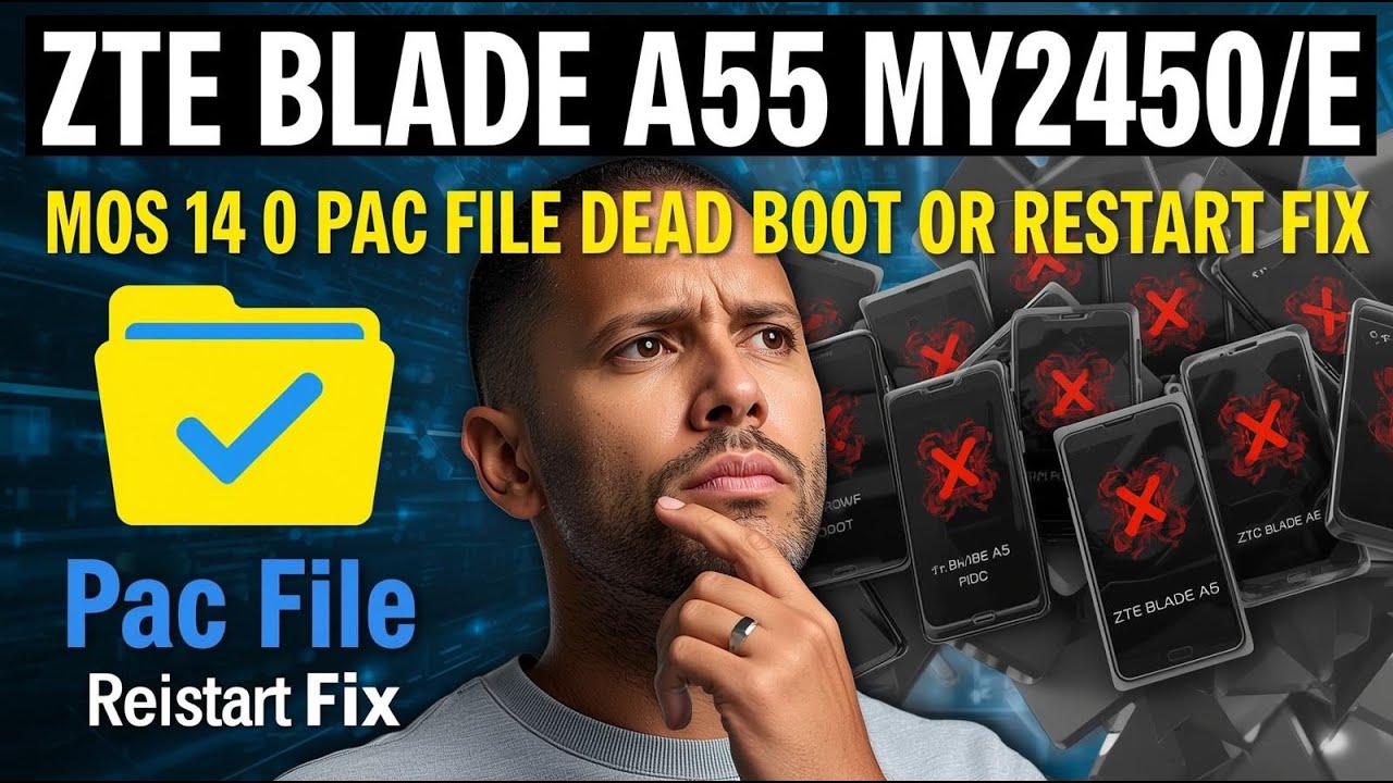 ZTE Blade A55 MyOS14 0 0 Z2450 AE Pac File Dead Boot Restart Fix # ...