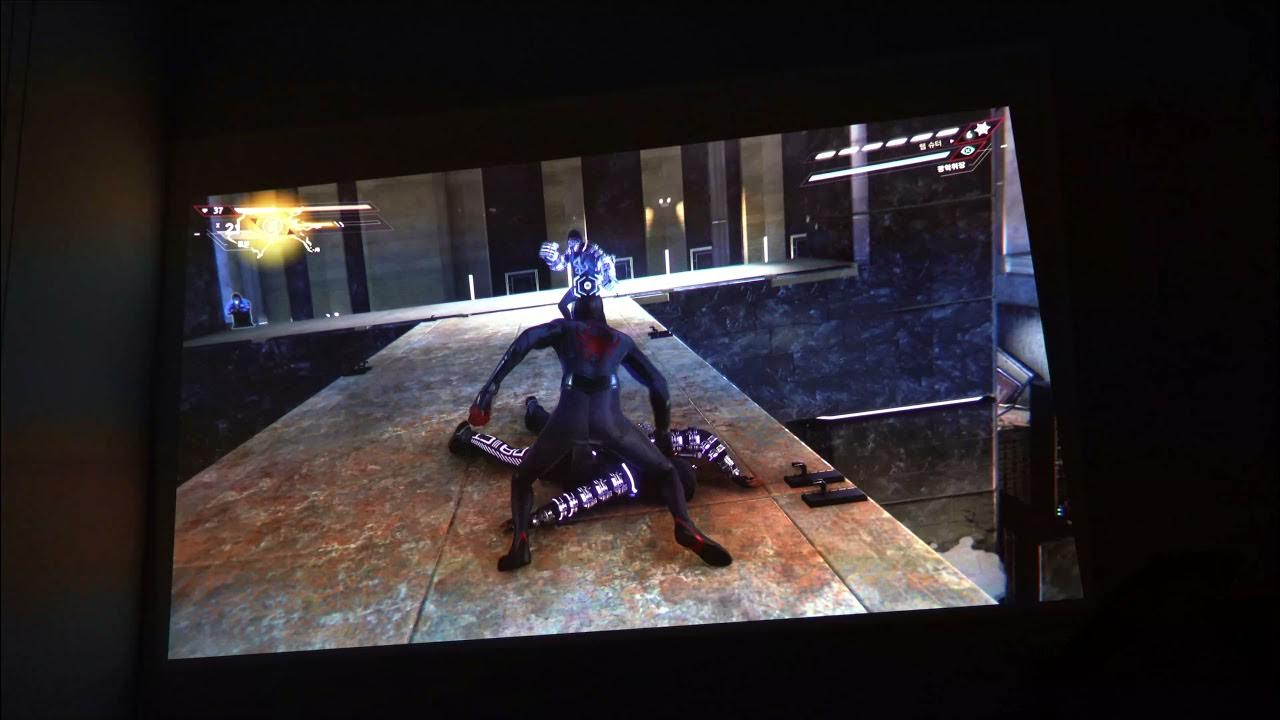 뷰소닉 V149-4K 프로젝터 (PS5 4K 60fps 플레이) - YouTube