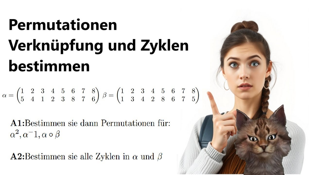 Bei Permutationen Zyklen und Verknüpfungen bestimmen - YouTube