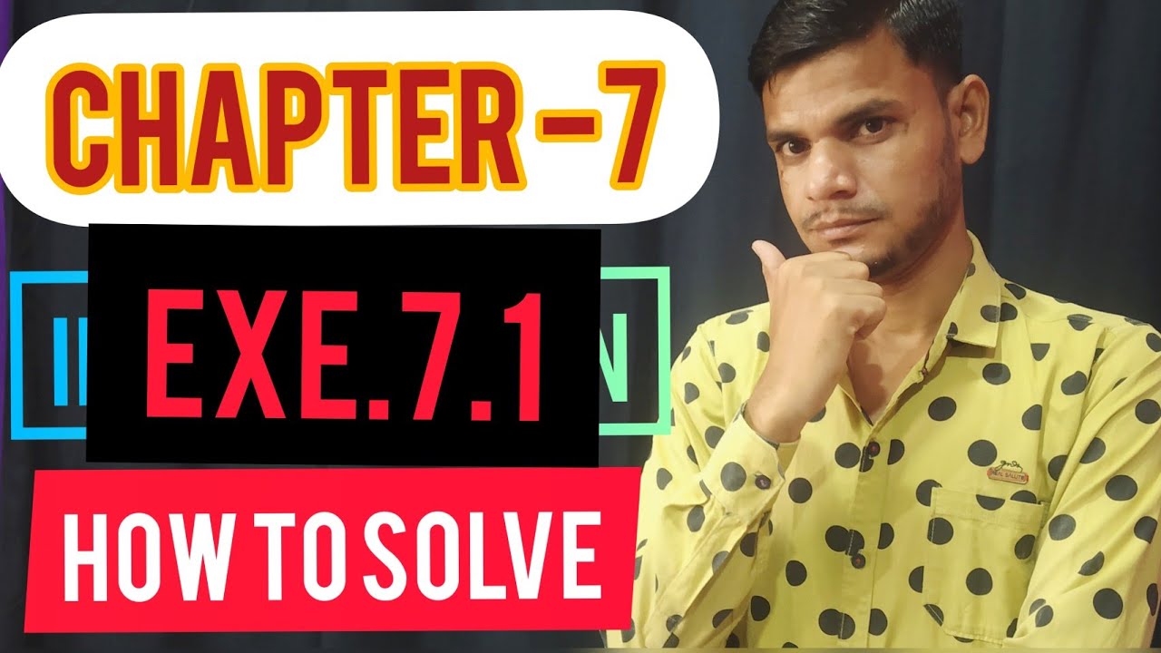 Chapter 7 / chapter 7 exercise 7.1/ Quetion 1 all part slution/ Chapter ...