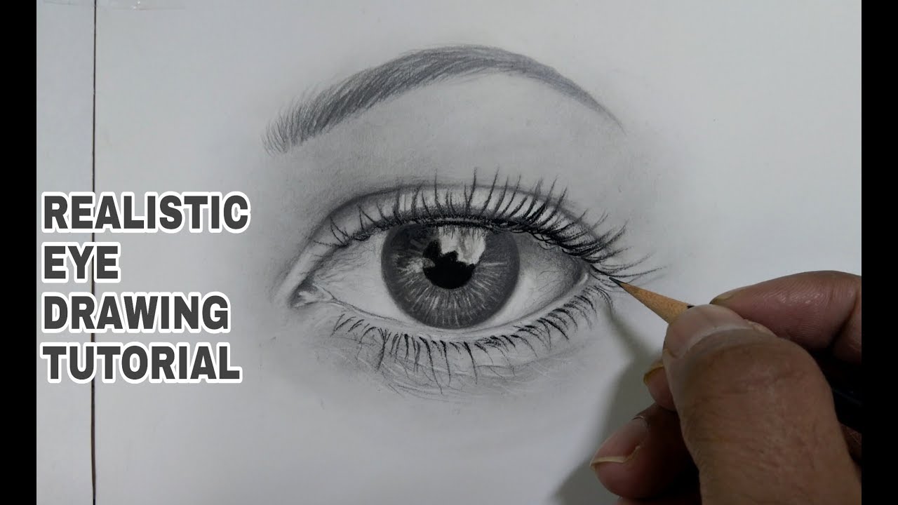 How to draw realistic eyes- best techniques - YouTube