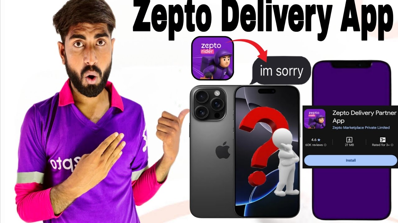 How to download Zepto Delivery Partner App in ios || Zepto Delivery ...