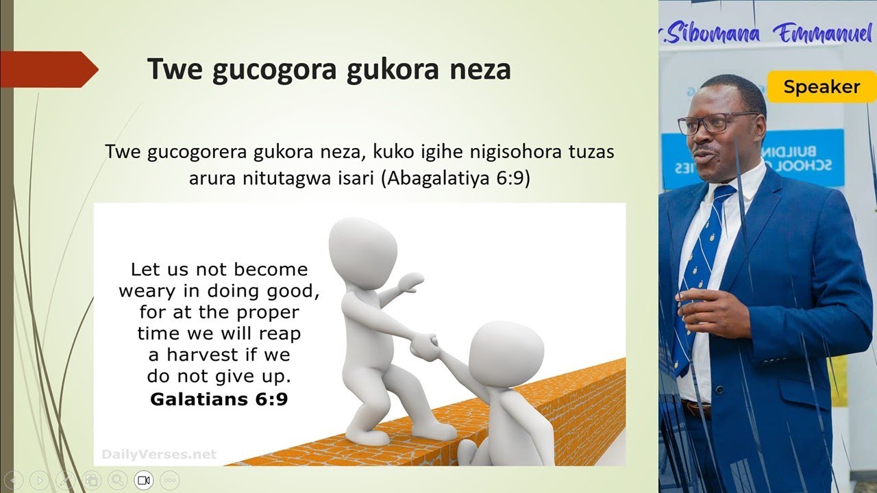 Day 6 Ntugacogore Gukora Neza Sermon by Dr Emmanuel Sibomana - YouTube