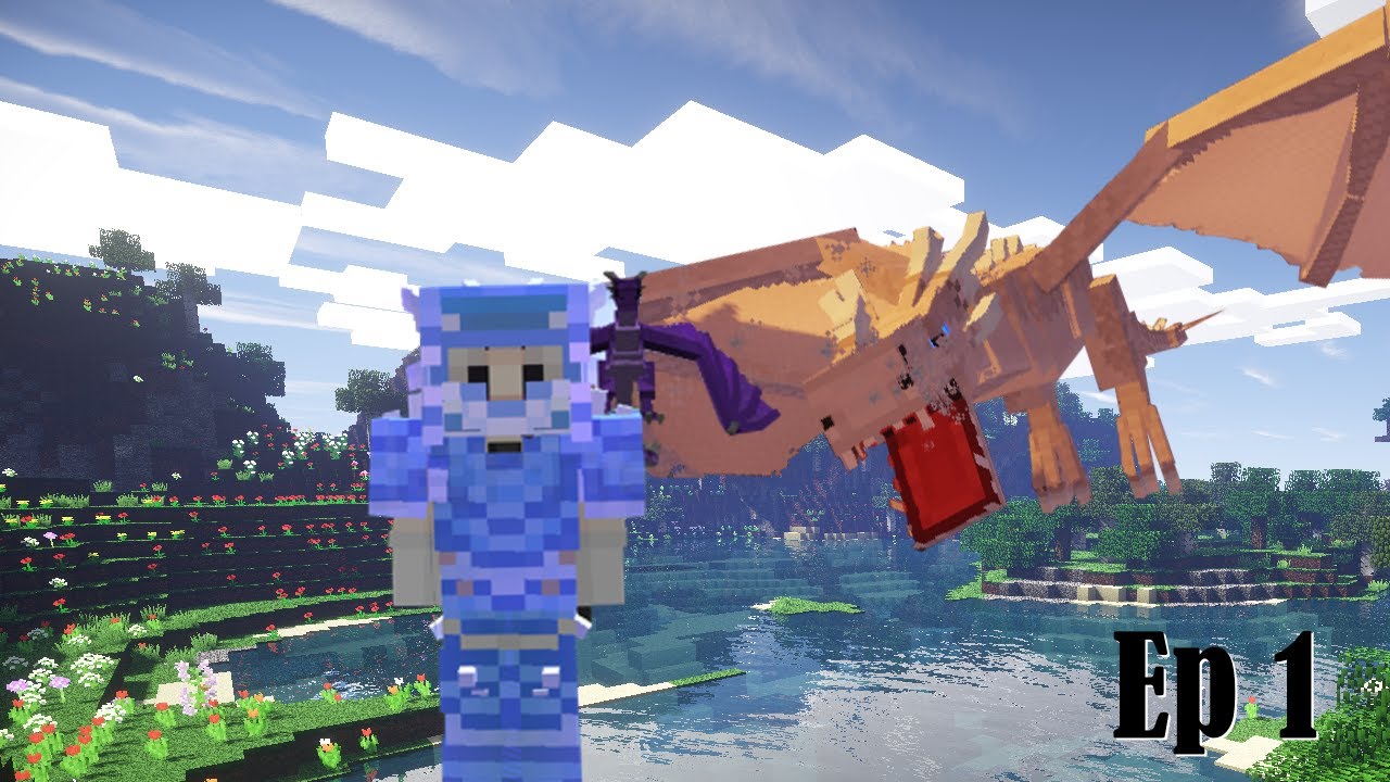 Noob Joins a Minecraft Server with Dragons || PandAce SMP {Ep. 1} - YouTube