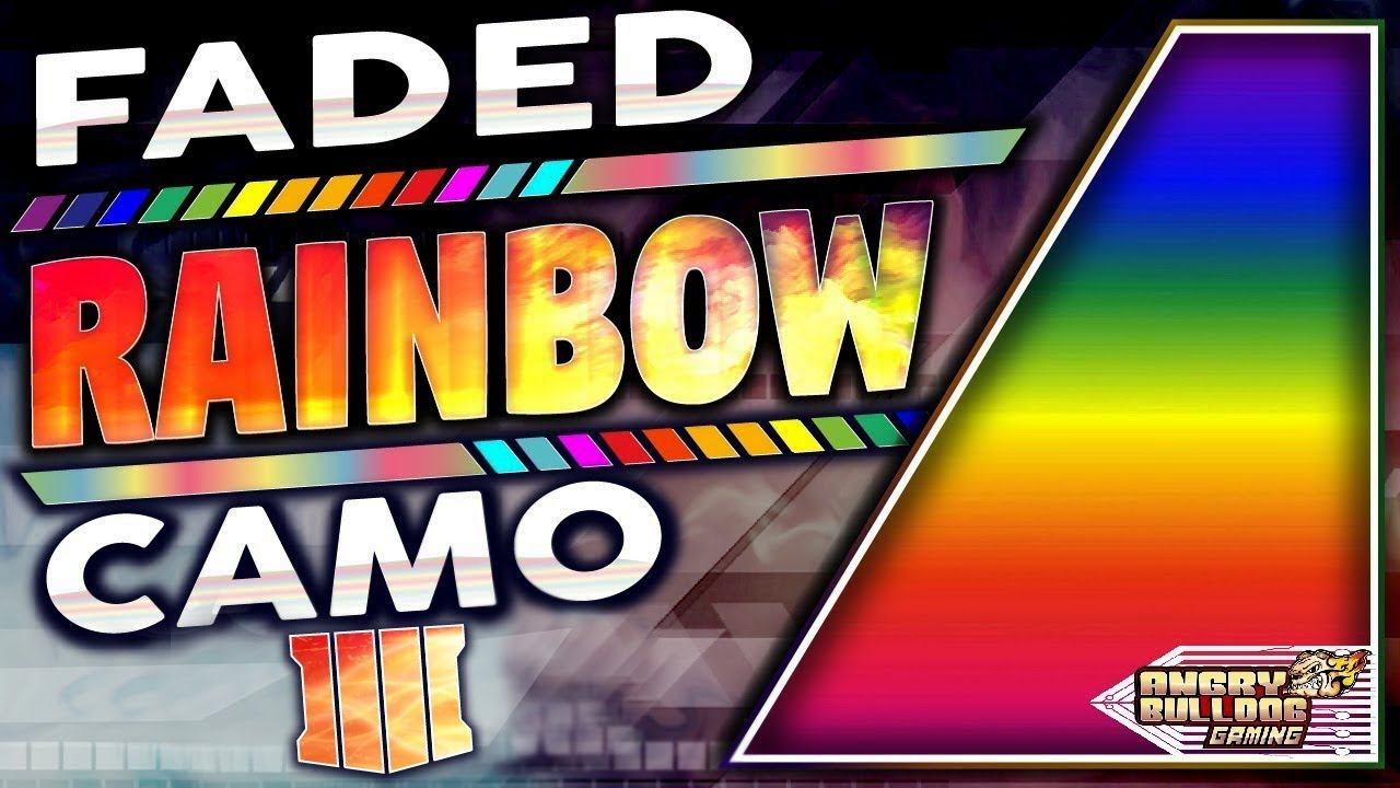 COD-BO4 FADED RAINBOW CAMO TUTORIAL │PAINTJOBS│ 1080P - YouTube